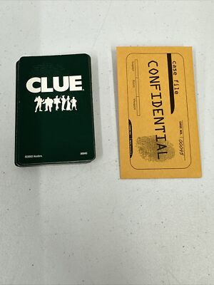 CLUE 2002-2005 Replacement Cards Set of 21 Cards & Confidential VGUC | eBay