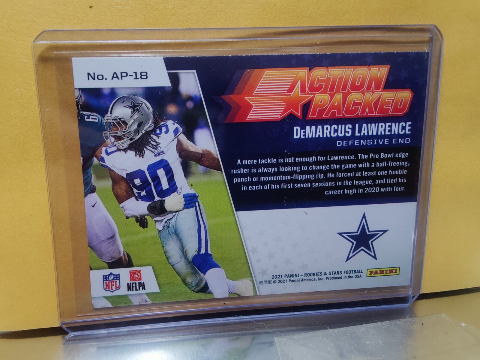 DeMarcus Lawrence Action Packed Card #AP-18 2021 Rookies & Stars ...