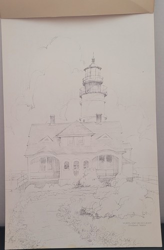 Red Farm Studio Coloring Paint Book North American Lighthouses 6 ...