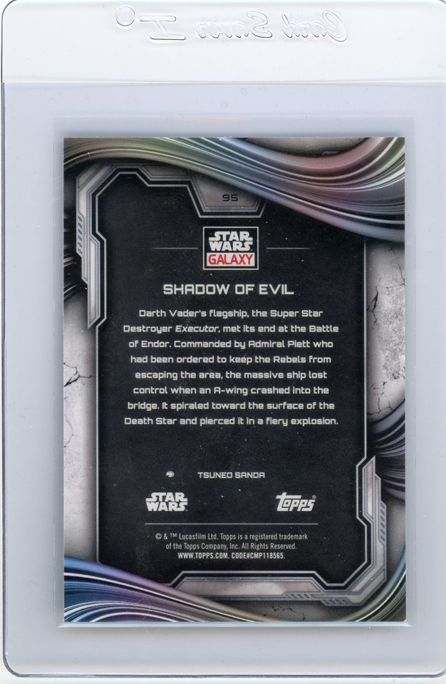 2025 Star Wars Galaxy Chrome Shadow of Evil Mini-Diamond Refractor #95 ...