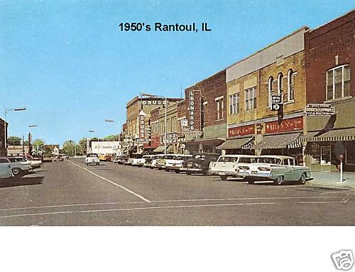 1950's Rantoul, IL Street Scene Fridge Magnet | eBay