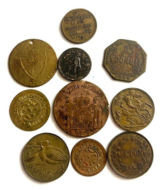 GERMANY, ENGLAND, NETHERLANDS 10 OLD TOKENS | eBay