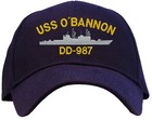 USS O'Bannon DD-987 Embroidered Baseball Cap - Available in 3 Colors | eBay