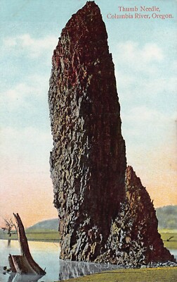 Thumb Needle Columbia River Oregon Rock Formation Geology Vtg Postcard ...