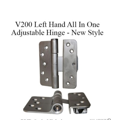 V200 Left Hand All In One Adjustable Hinge, New Style - Satin Nickel | eBay