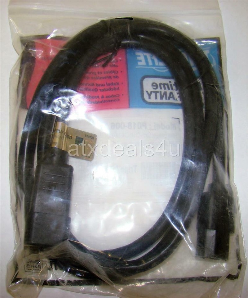 Tripp-Lite P018-006 C15 to C14 100-250V 15A 14AWG 6FT Power Cord New | eBay