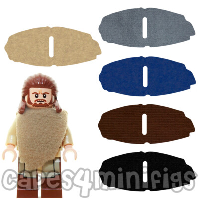 3 Custom Capes for your Lego Starwars Qui-Gon Jinn Minifig - NO MINIFIG ...
