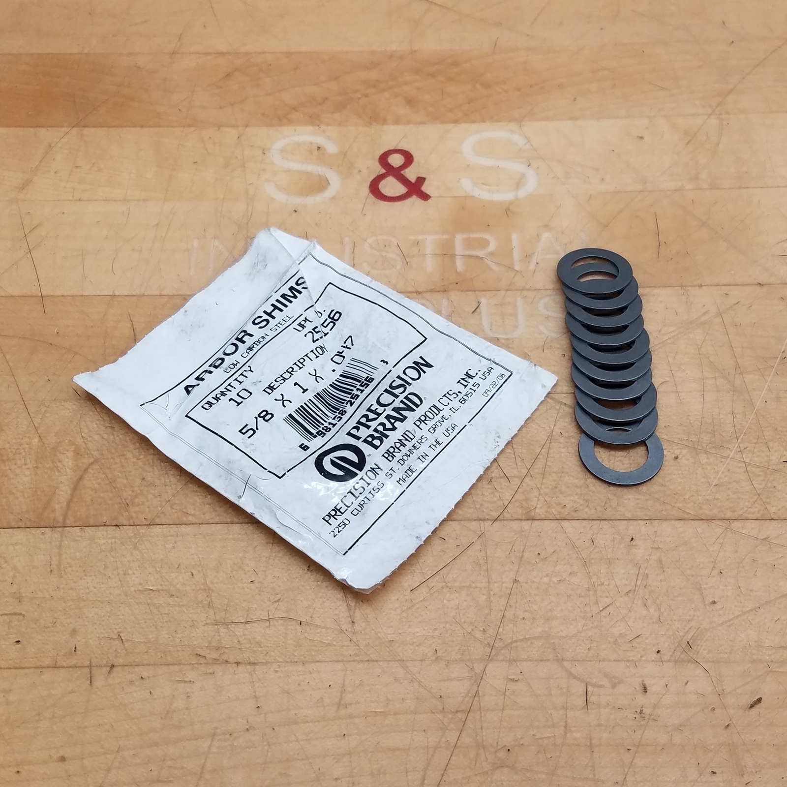 Precision Brand 25156 Arbor Shims, 5/8x1x.047" - NEW | eBay