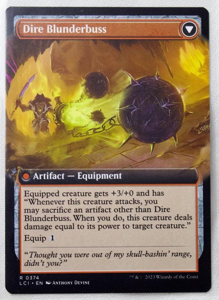 Dire Flail [New, Near Mint] Extended Art {Lost Caverns of Ixalan} | eBay