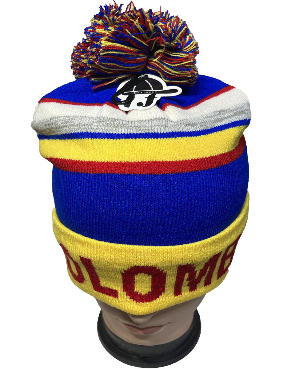 COLOMBIA Pompom Plush Lining Knit cap Beanie Knitted Warm Ski Winter ...