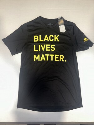 ADIDAS MLS BLM BLACK LIVES MATTER CREATOR SS TEE MENS Small S Warm Up T ...