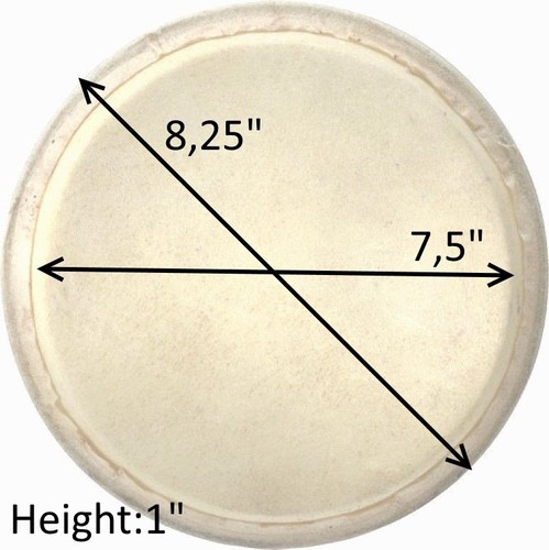 Bongo Drum Head Replacement 7.5" Real Thin Skin Fell für Bongos [EU ...