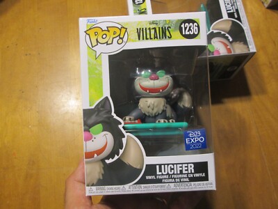 FUNKO POP DISNEY VILLAINS LUCIFER # 1236 D23 EXPO 2022 Cat Cinderella ...