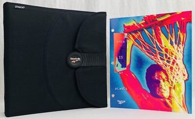 Reebok Mead Trapper Keeper Notebook Binder School Spellout Logo VTG 90s ...