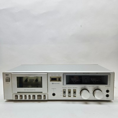 MCS Series Stereo Cassette Deck 3543 Vintage Silver Single w/VU Meters ...