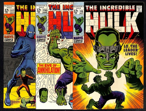 Incredible Hulk #115, 116 & 117 Lot X3 Leader Annihilation World's End ...