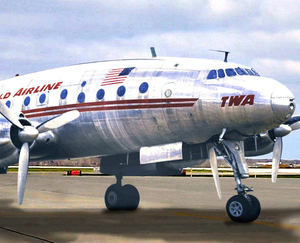 SAN FRANCISCO CA TWA Constellation Airliner Retro Travel Poster Art ...