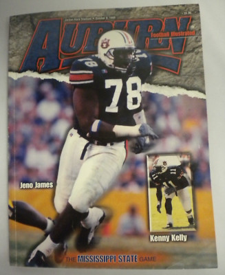 Vintage 1999 Auburn Tigers Mississippi State Bulldogs Football Program ...