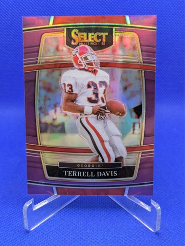 TERRELL DAVIS 2022 Select Draft #57 Purple Prizm /75 HOF Broncos ...
