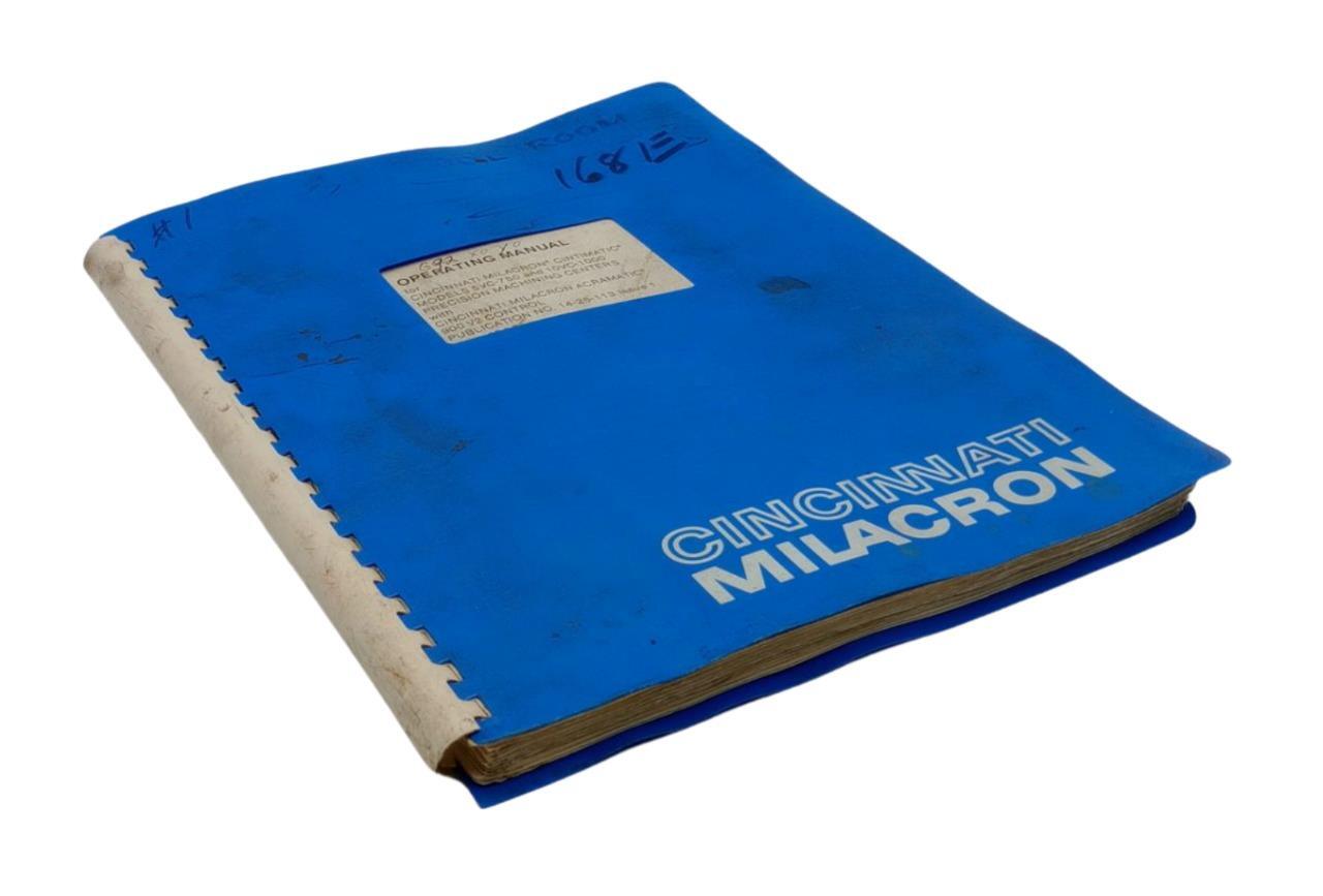 Cincinnati Milacron Cintimatic 5VC-750 & 10VC-1000 Mach. Centers ...