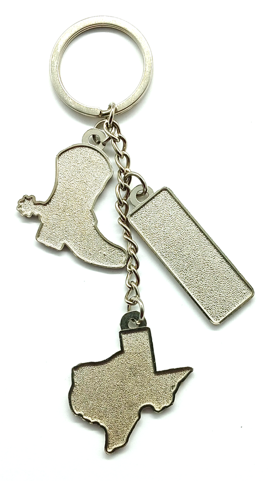 Vintage Texas USA Boot Cowboy Charm Keyring Keychain | eBay