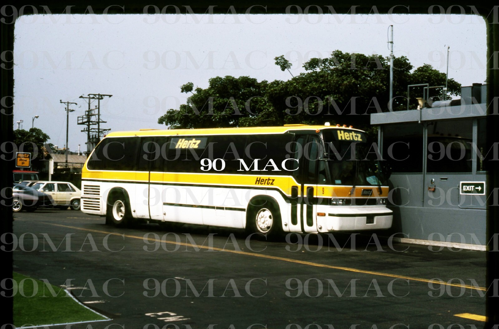 HERTZ CAR RENTAL. GM RTS COACH #9. LAX (CA). Original Slide 1980. | eBay