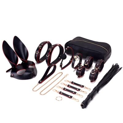 Bondage Kit Bunny Sex Bdsm Toys Restraint Whip Couples Set Collar Gag ...
