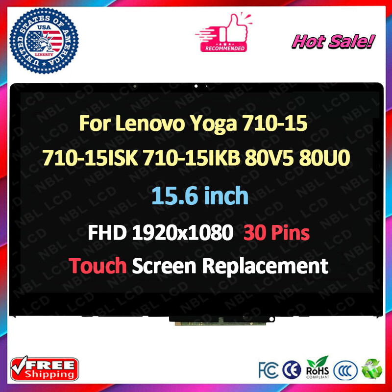 1920x1080 15.6" for Lenovo Yoga 710-15 710-15ISK 710-15IKB LCD Touch ...