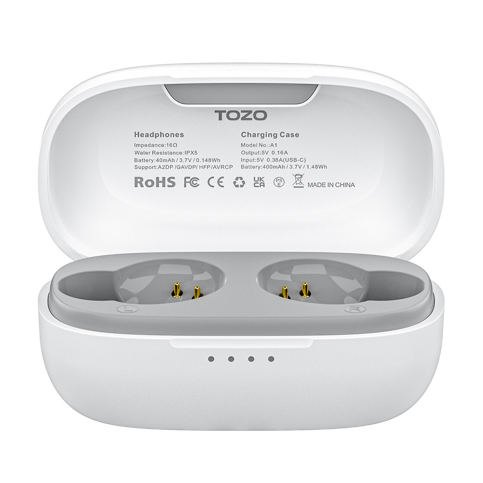 TOZO A1 Earbuds Replacement Charger Case Wireless Charging Box ...
