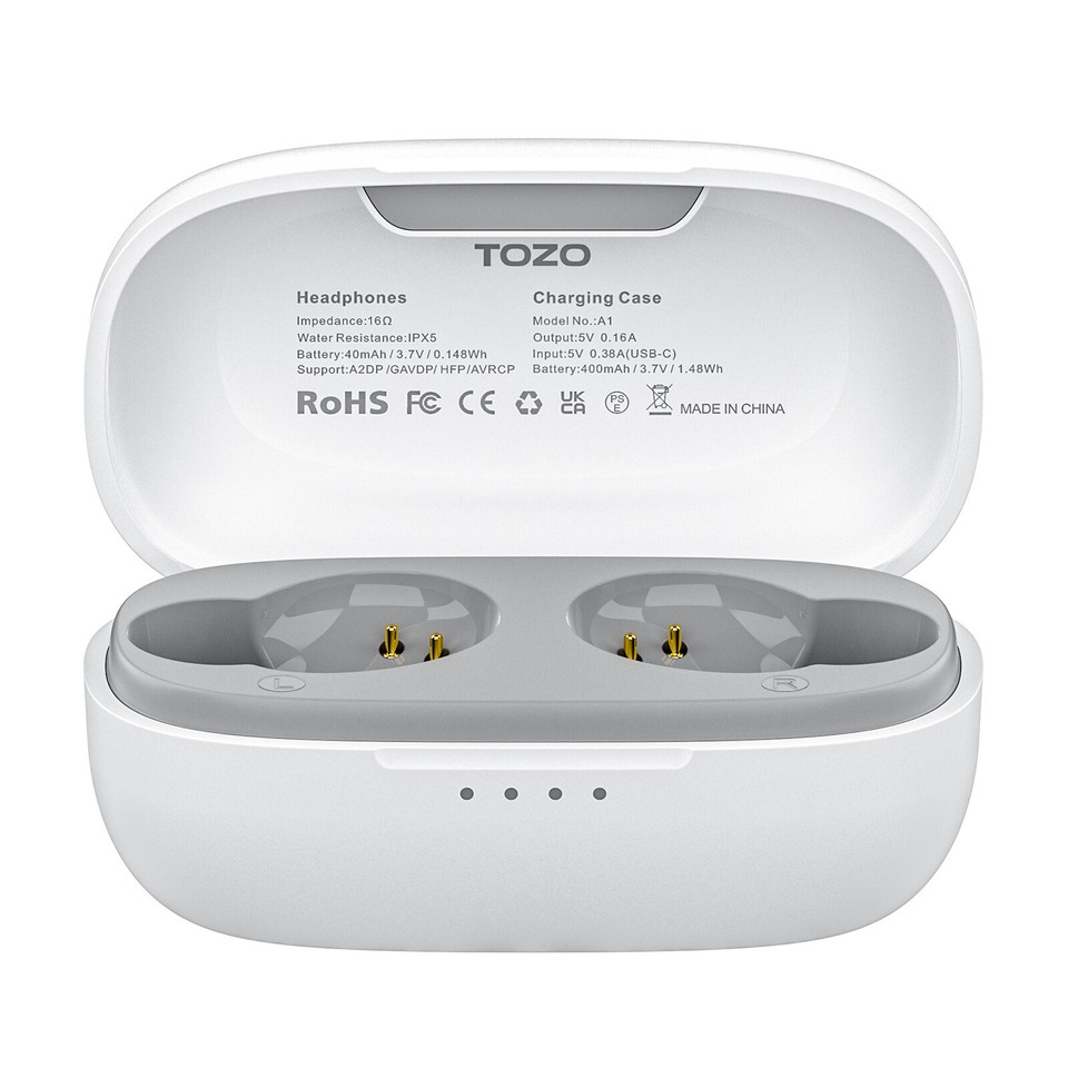 TOZO A1 Earbuds Replacement Charger Case Wireless Charging Box ...