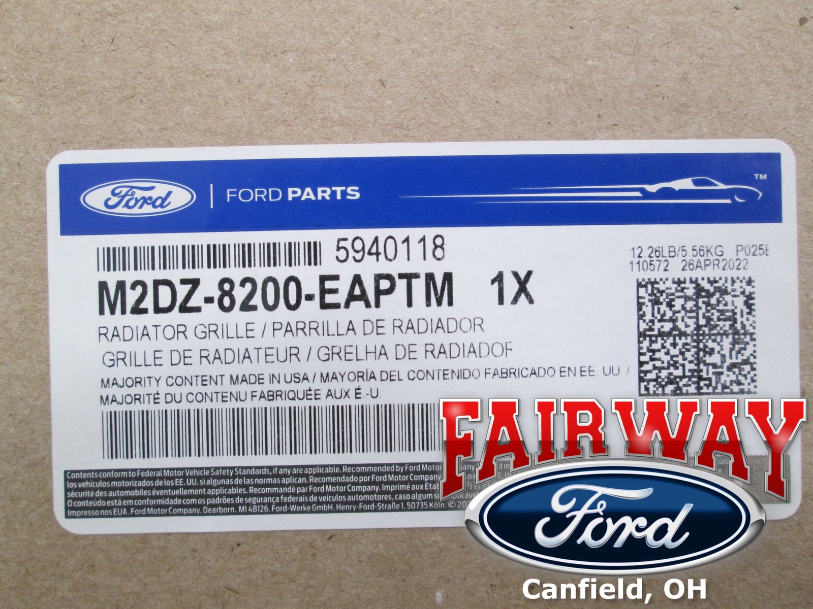 Genuine Ford Grille M2DZ-8200-EAPTM for sale online | eBay