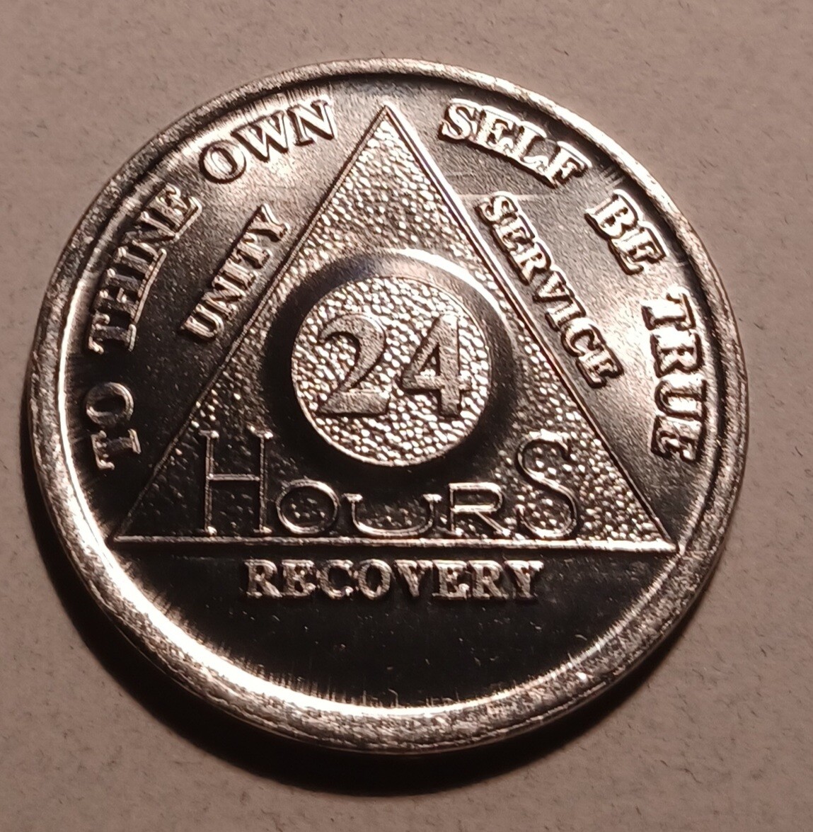 AA Desire Chip Alcoholics Anonymous Aluminum Welcome Coin Token ...