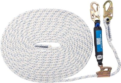 Vertical Lifeline Assembly - 50FT Rope Harness Safety Lanyard with Rope ...