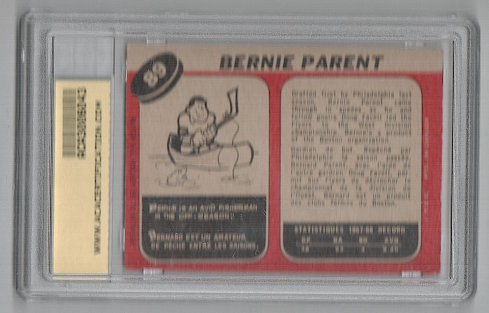 1968-69 O-Pee-Chee #289 Bernie Parent Flyers Rookie HOF ACA 4.5 (NO ...