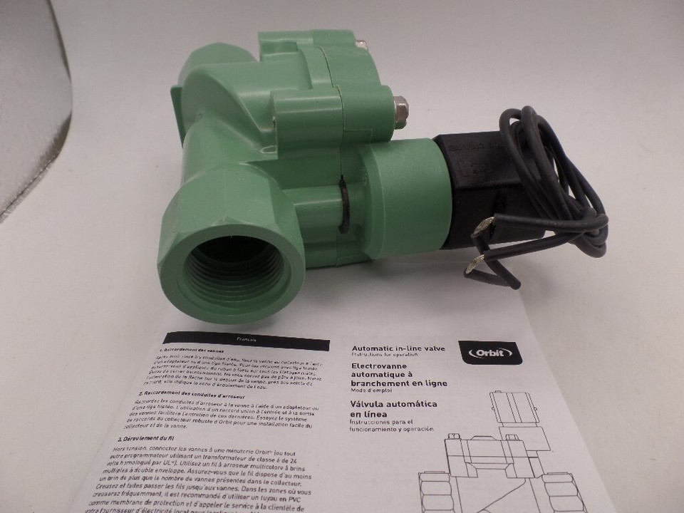 ORBIT 57280 3/4 IN. FPT AUTO INLINE VALVE ALL 24-VOLT SYSTEMS UP TO 120 ...