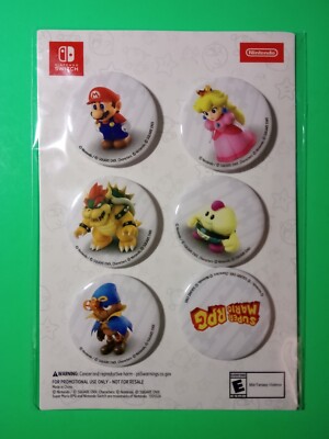Super Mario RPG GameStop Button Pin Set Preorder Exclusive (Nintendo ...
