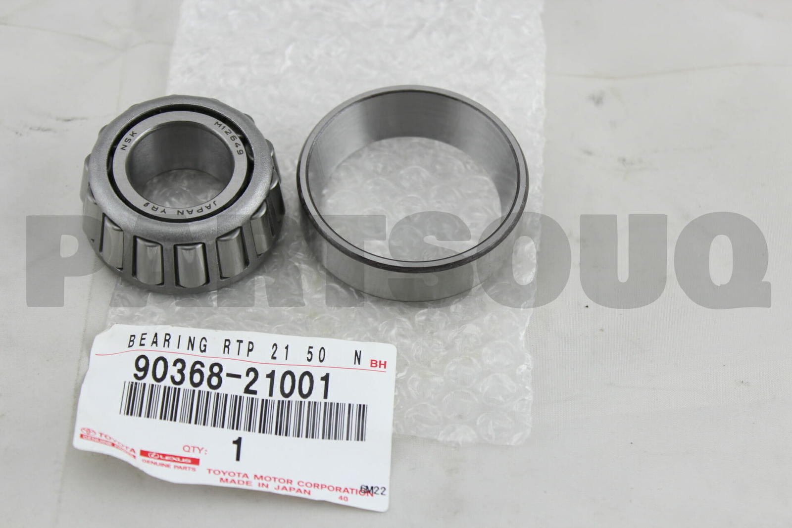 9036821001 Genuine Toyota BEARING, TAPERED ROLLER (FOR FRONT AXLE OUTER ...