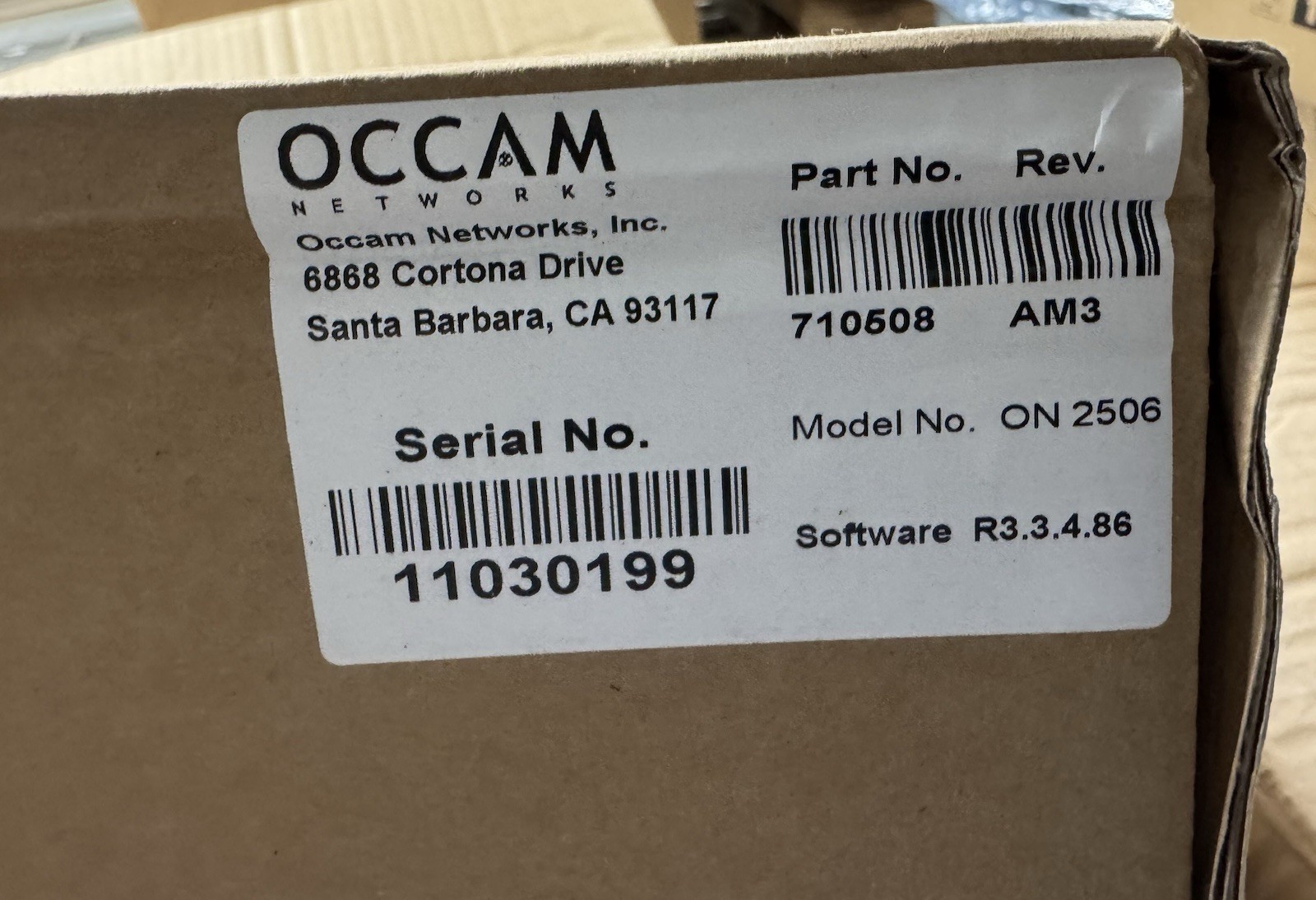 Occam Networks Model# ON2506 | eBay