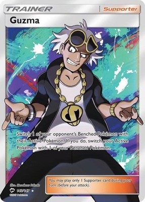 Pokemon Guzma (Full Art) NM 1st Edition Normal SM - Burning Shadows | eBay