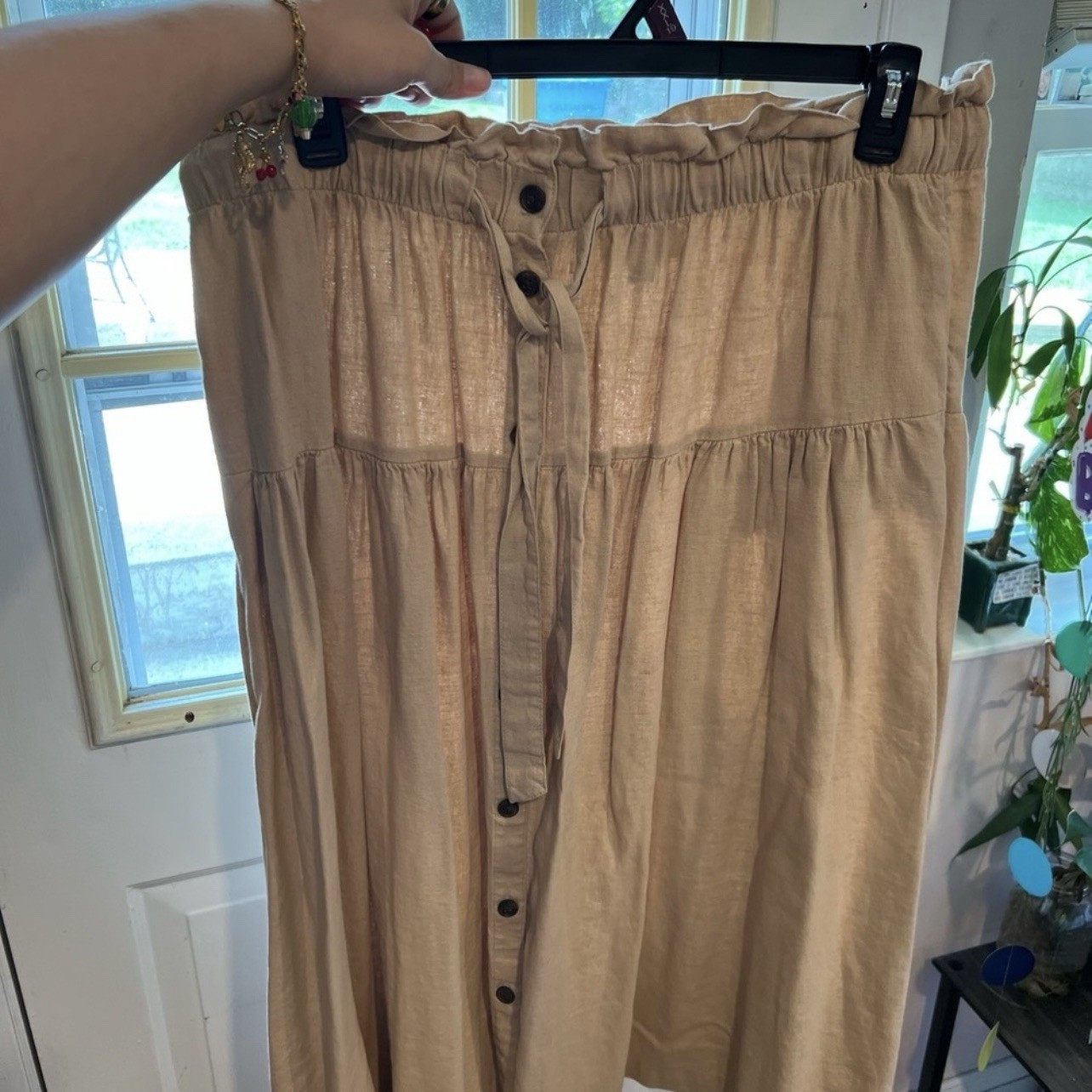 Boho Beige Two Piece Matching Skirt Set Size XL | eBay