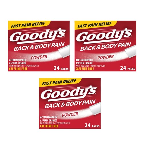 Goody’s Back & Body Pain Relief Powder 24 Packs Exp 05/26 Lot of 3 | eBay