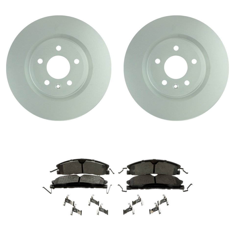 Bosch Front Rotors Severe Duty Semi-Met Disc Brake Pad Kit For Explorer ...