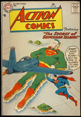 ACTION COMICS #224 1957 SUPERMAN - 1ST APPEARANCE 2ND CONGORILLA GOLDEN ...