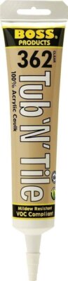 BOSS 362 Clear Acrylic Tub & Tile Caulk 5.5 oz. tube | eBay