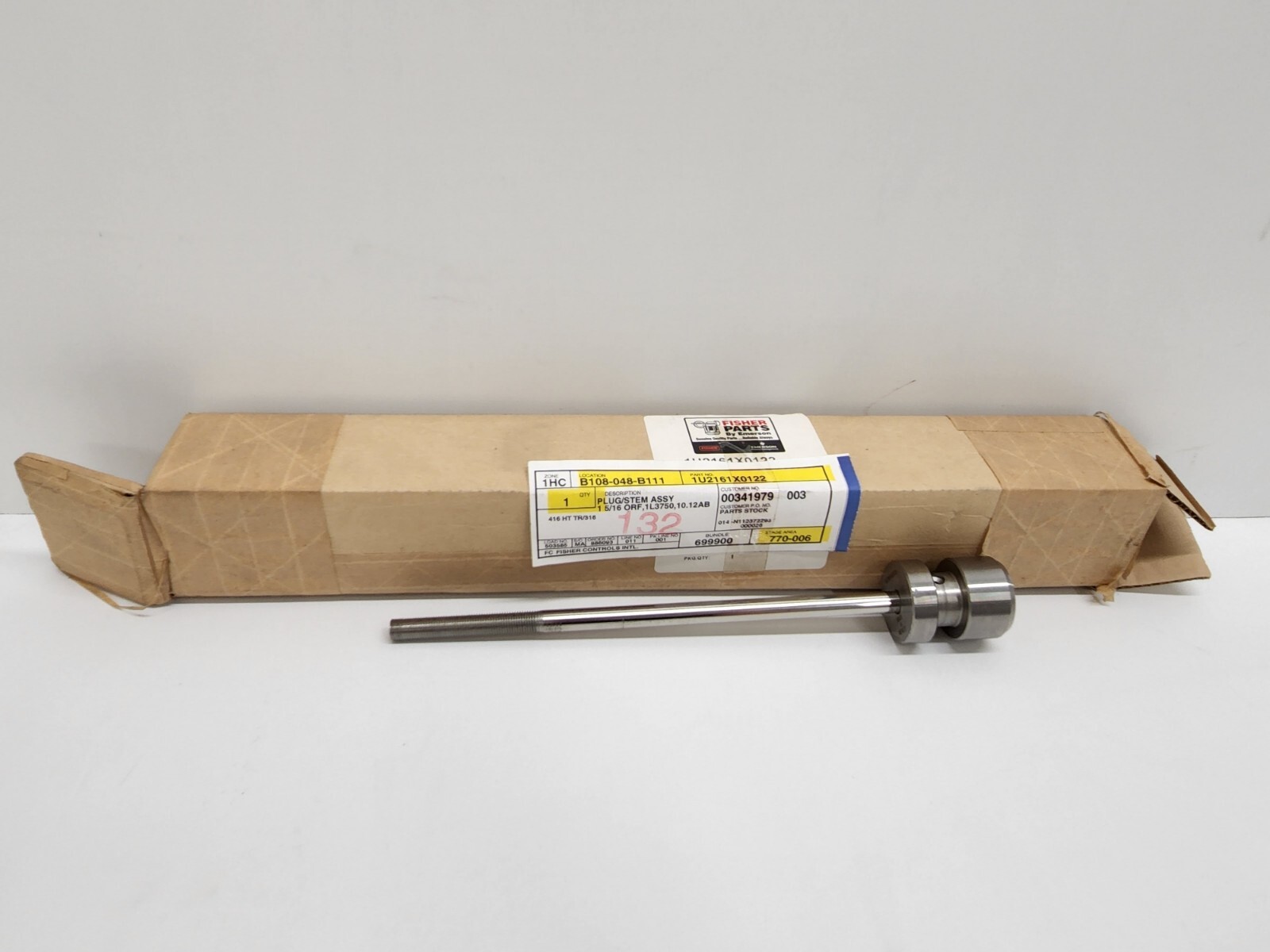 NEW OLD STOCK! FISHER 5/16" VALVE PLUG STEM ASSEMBLY 1U2161X0122 | eBay