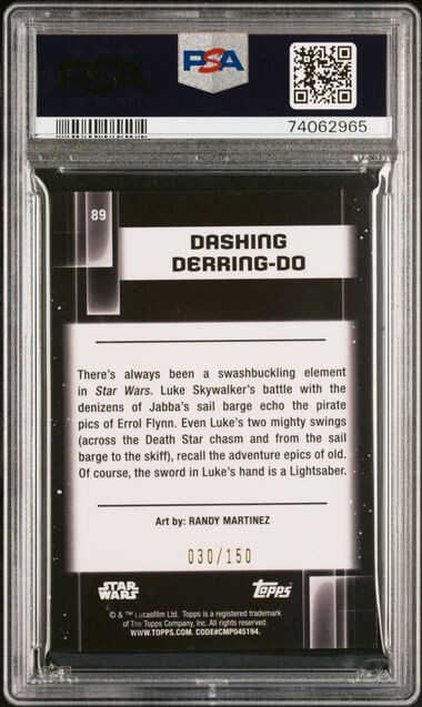 2021 Star Wars Galaxy Dashing Derring-Do Atomic Refractor #89 /150 PSA ...