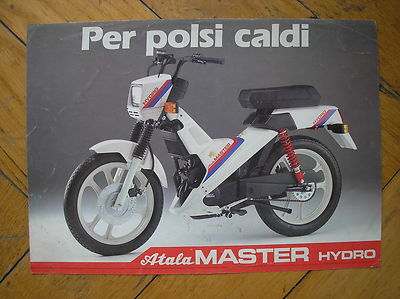 ATALA MASTER HYDRO CICLOMOTORE SCHEDA TECNICA SALES BROCHURE PROSPECTUS ...