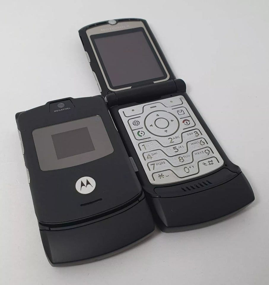 Unlocked Motorola RAZR V3 Unlocked Flip GSM Bluetooth MP4 video Mobile ...