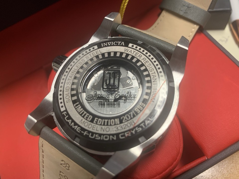 New INVICTA JT Jason Taylor Grey/Stainless Mens Automatic Watch 33208 ...