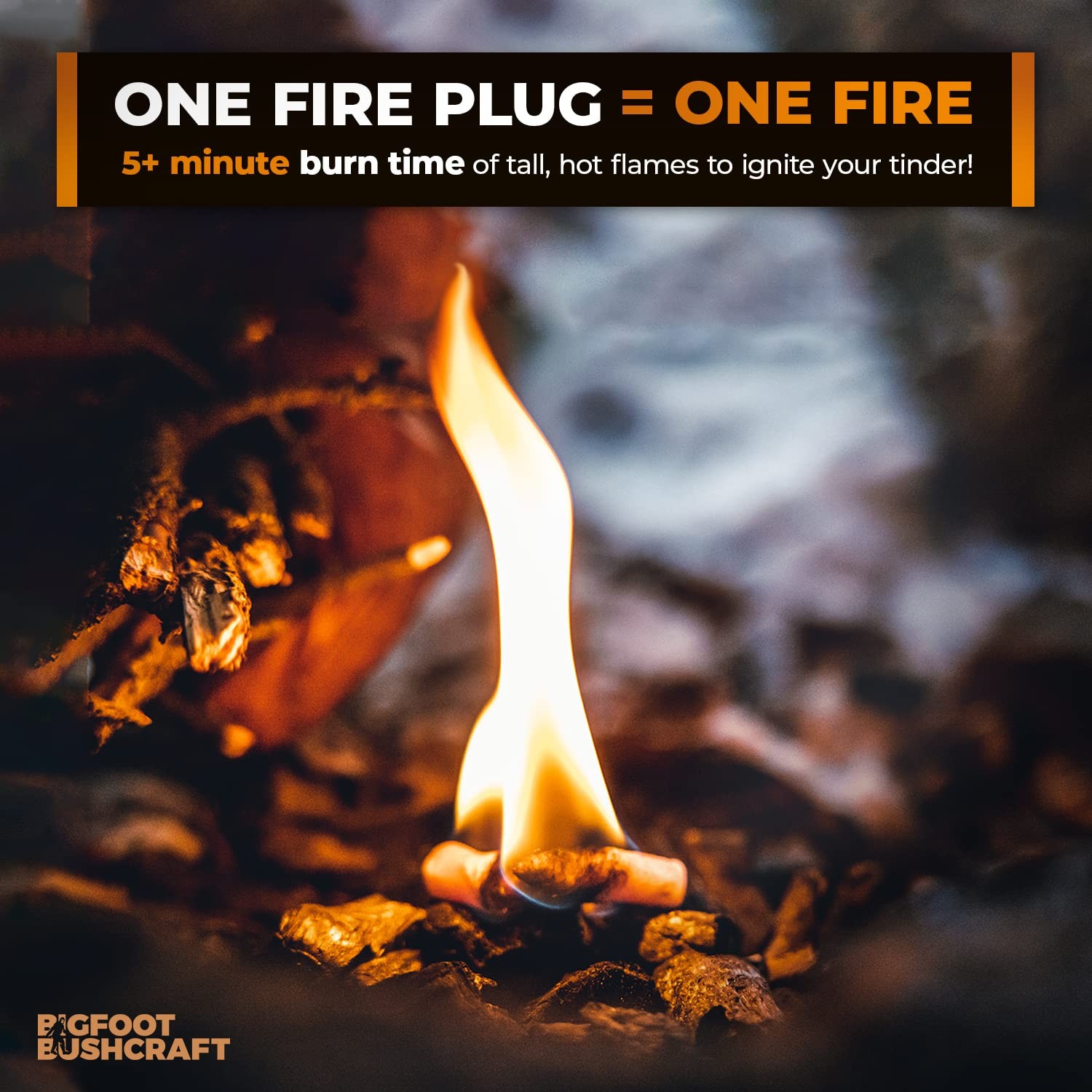 Non-Toxic Waterproof Fire Starters with 5+ Minute Burn for Emergencies ...
